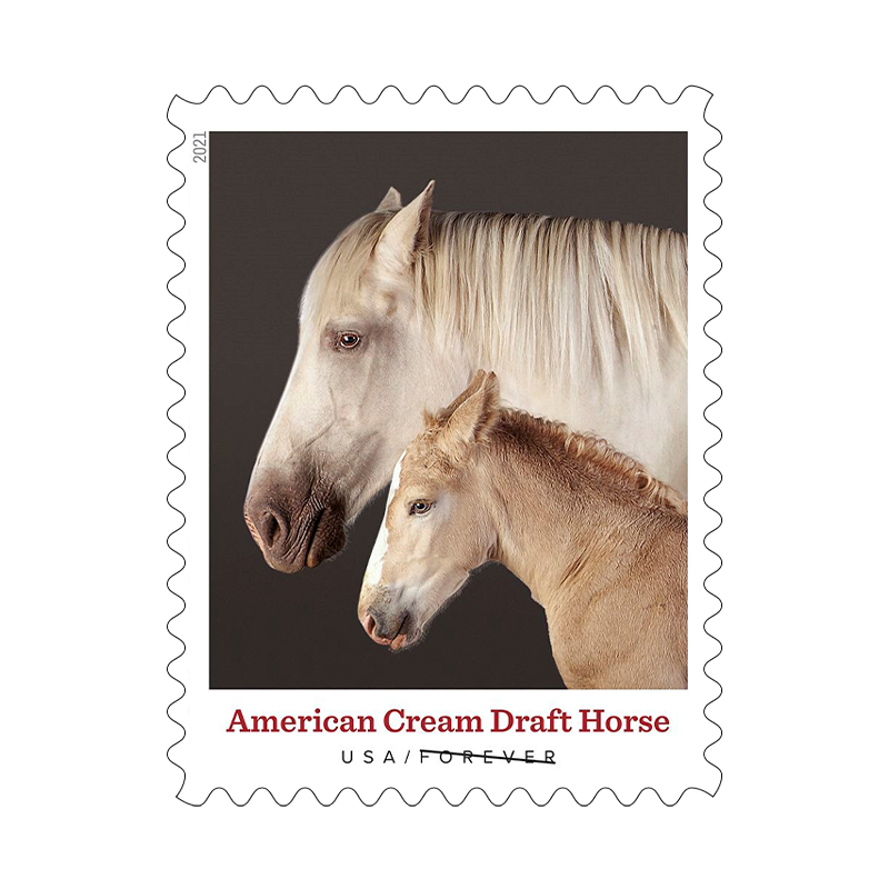 2021 USPS Heritage Breeds Forever Stamps 100Pcs/Pack